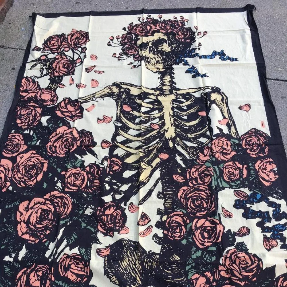 Grateful Dead | Accents | Grateful Dead Bertha 6x90 Cream Colortapestry ...